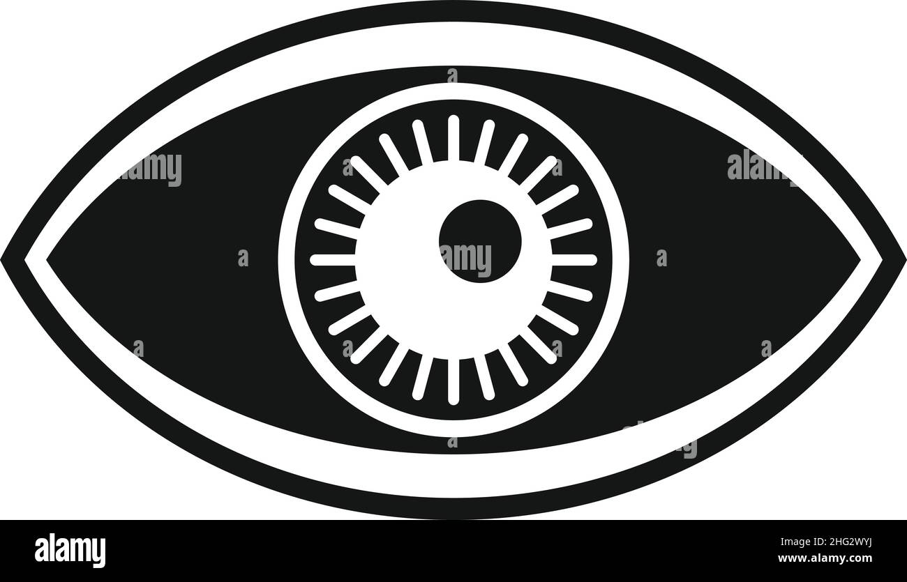 Eye watch icon simple vector. View vision. See human Stock Vector Image ...