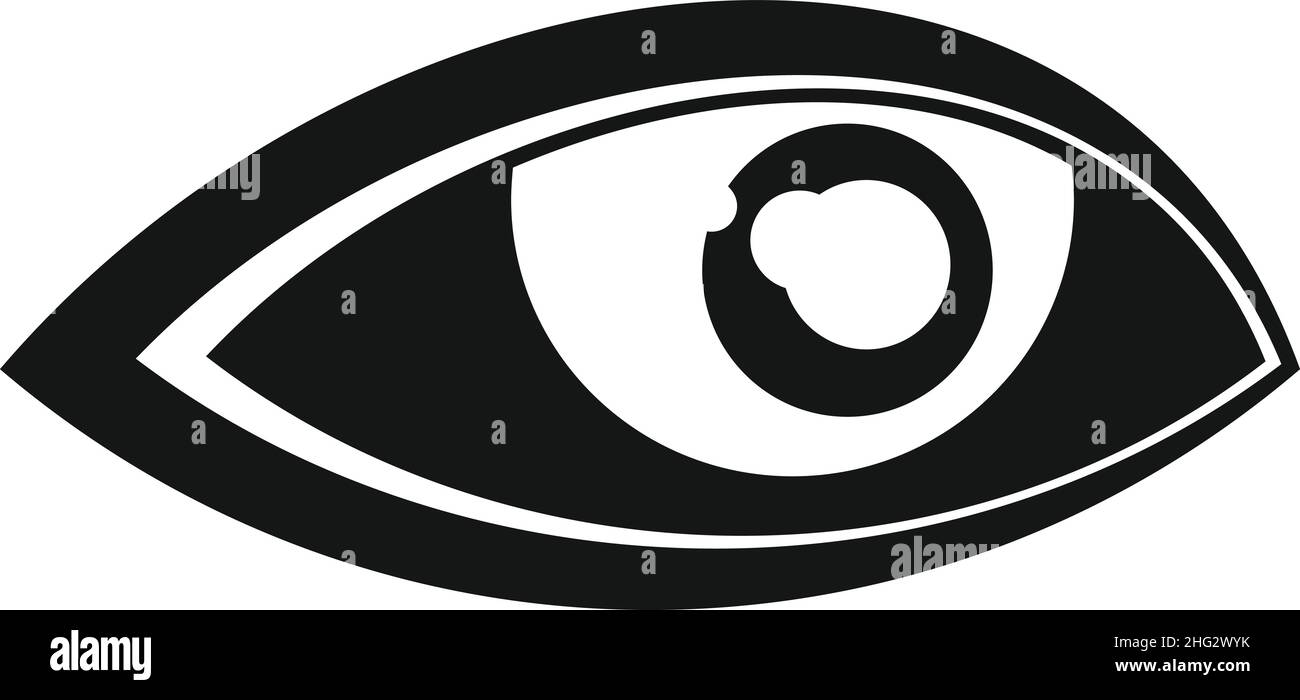 Optical eye icon simple vector. Circle light. Look view Stock Vector ...