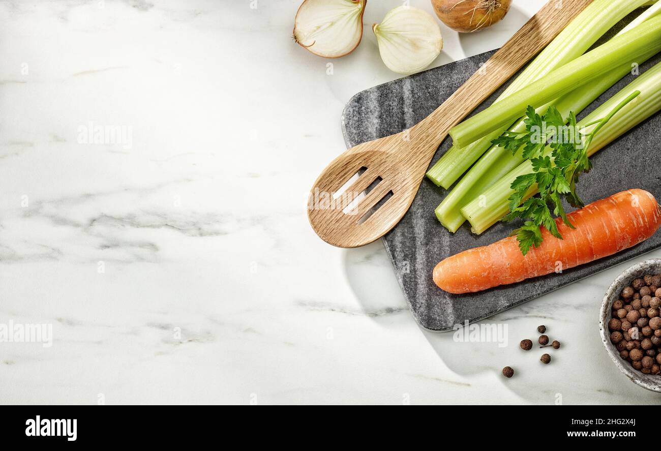 Kitchen table ingredients making hi-res stock photography and images ...