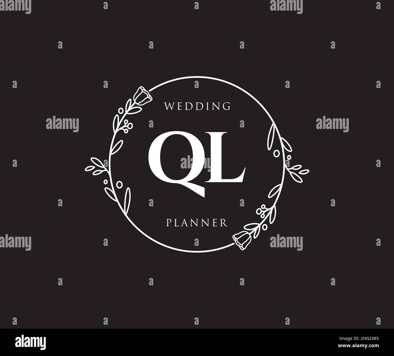 QL feminine logo. Usable for Nature, Salon, Spa, Cosmetic and Beauty ...