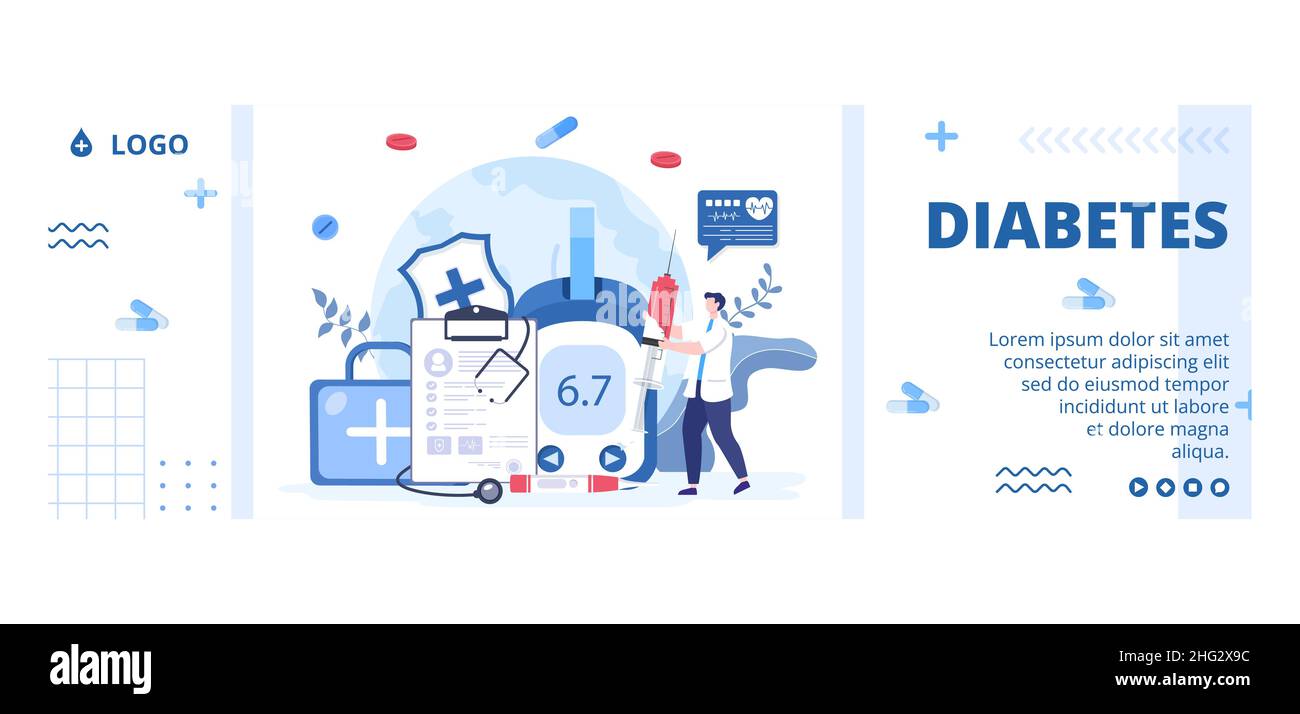 Diagnosis diabetes Stock Vector Images - Alamy