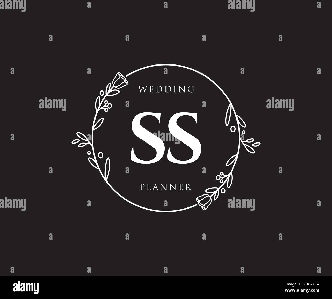 SS feminine logo. Usable for Nature, Salon, Spa, Cosmetic and Beauty ...