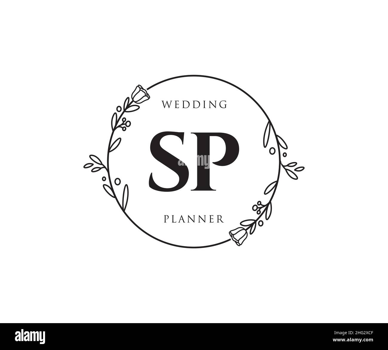SP feminine logo. Usable for Nature, Salon, Spa, Cosmetic and Beauty ...