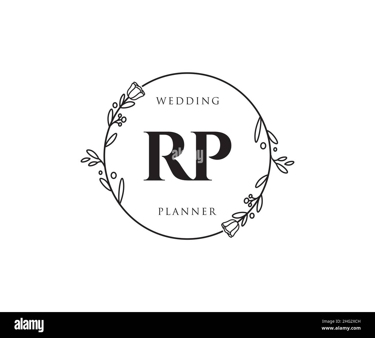 RP feminine logo. Usable for Nature, Salon, Spa, Cosmetic and Beauty ...