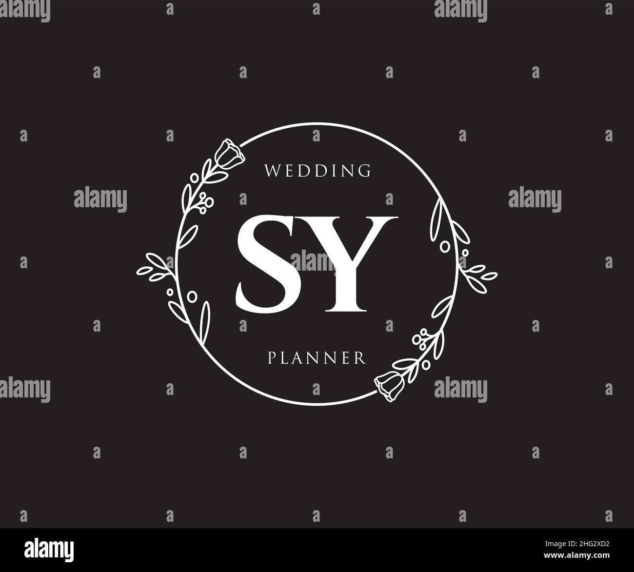 SY feminine logo. Usable for Nature, Salon, Spa, Cosmetic and Beauty ...