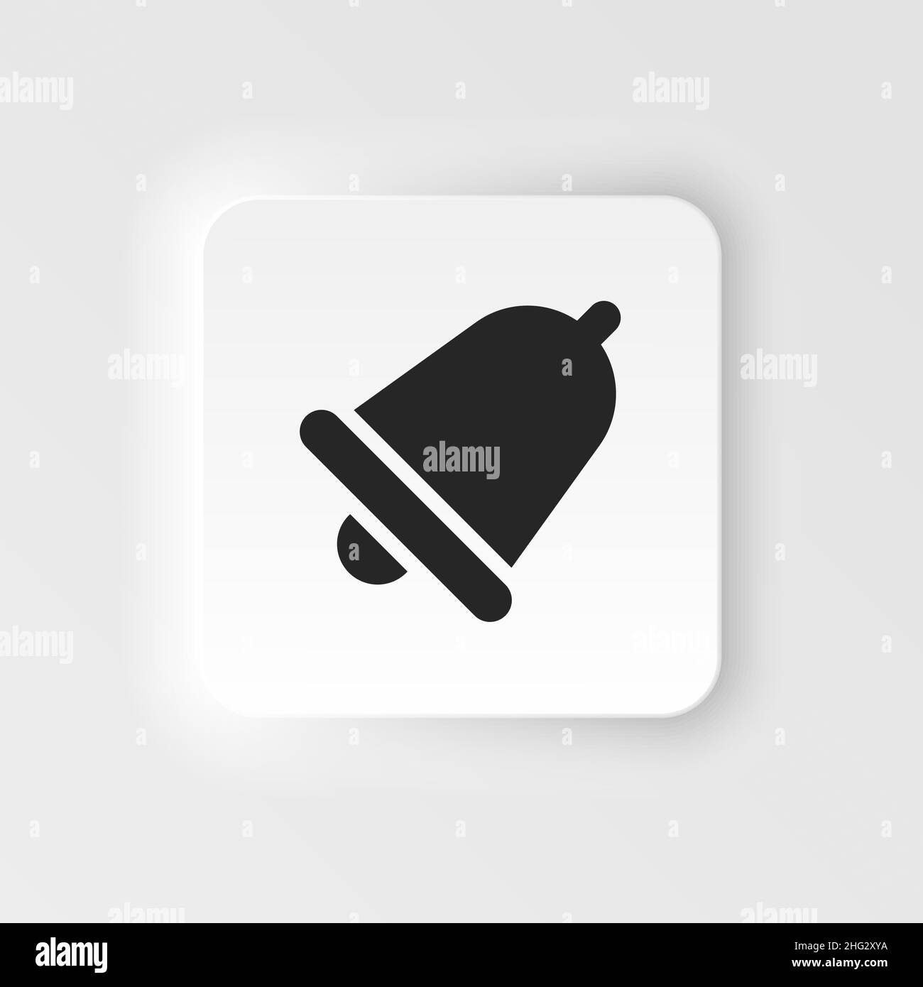 Bell icon - Vector. Simple element illustration from UI concept. Bell ...