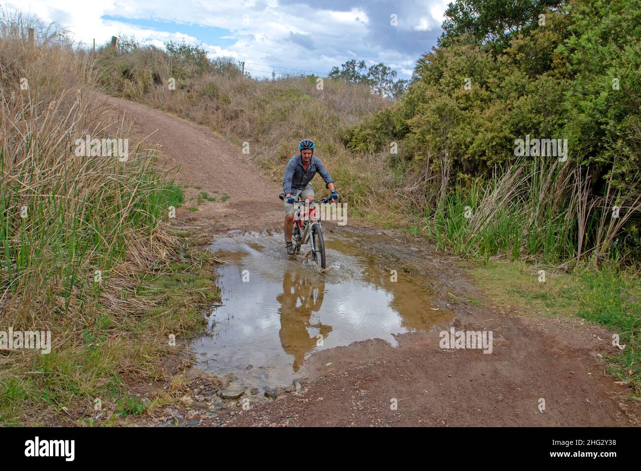 Cycling on the Kilkivan to Kingaroy Rail Trail Stock Photo - Alamy