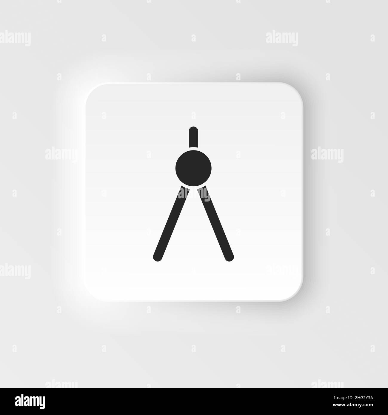 Geometry, compass icon - Vector. Simple element illustration from UI ...
