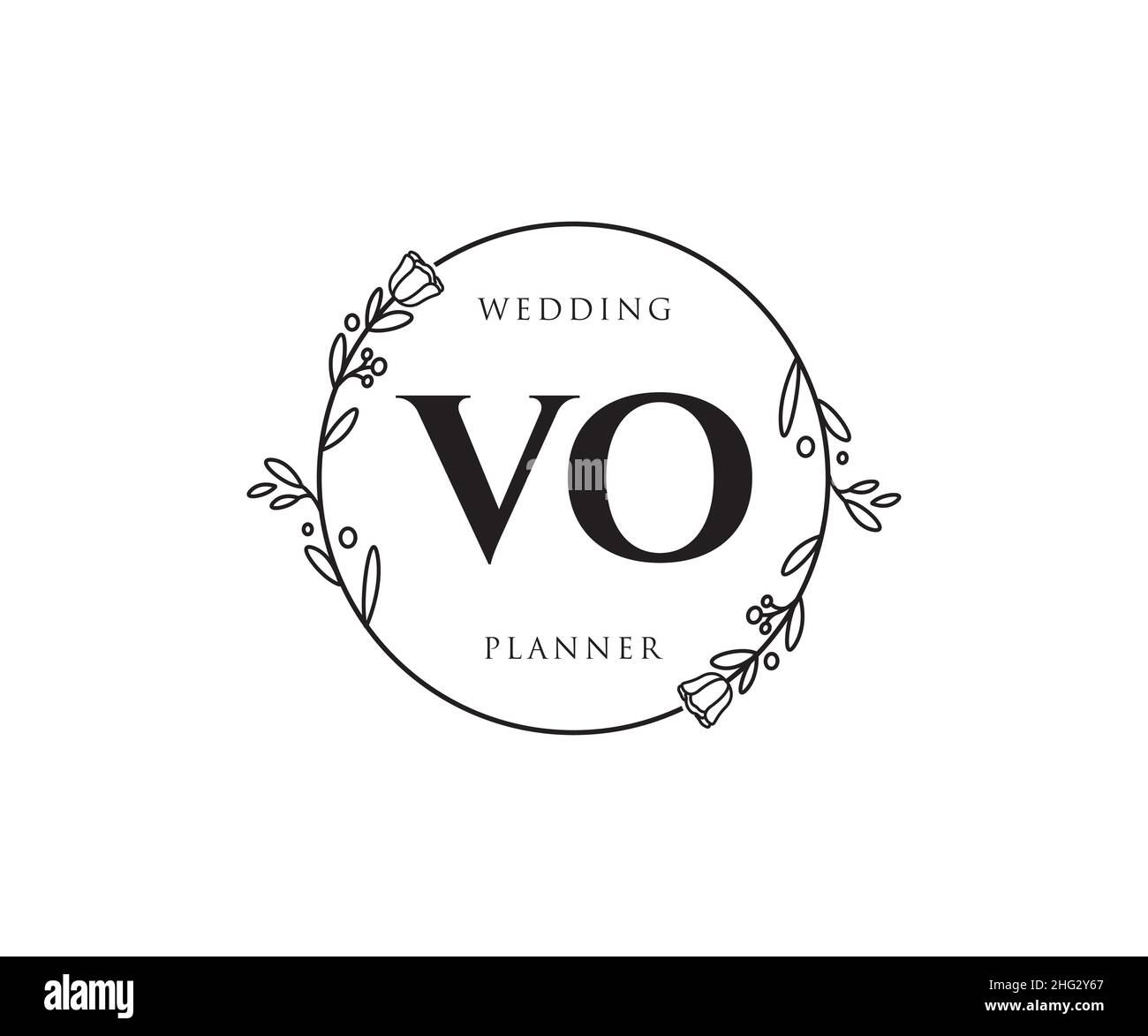 VO feminine logo. Usable for Nature, Salon, Spa, Cosmetic and Beauty ...