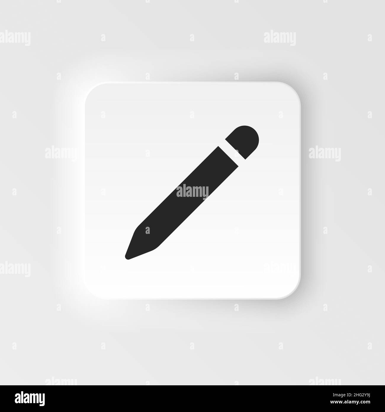 Pencil icon - Vector. Simple element illustration from UI concept ...
