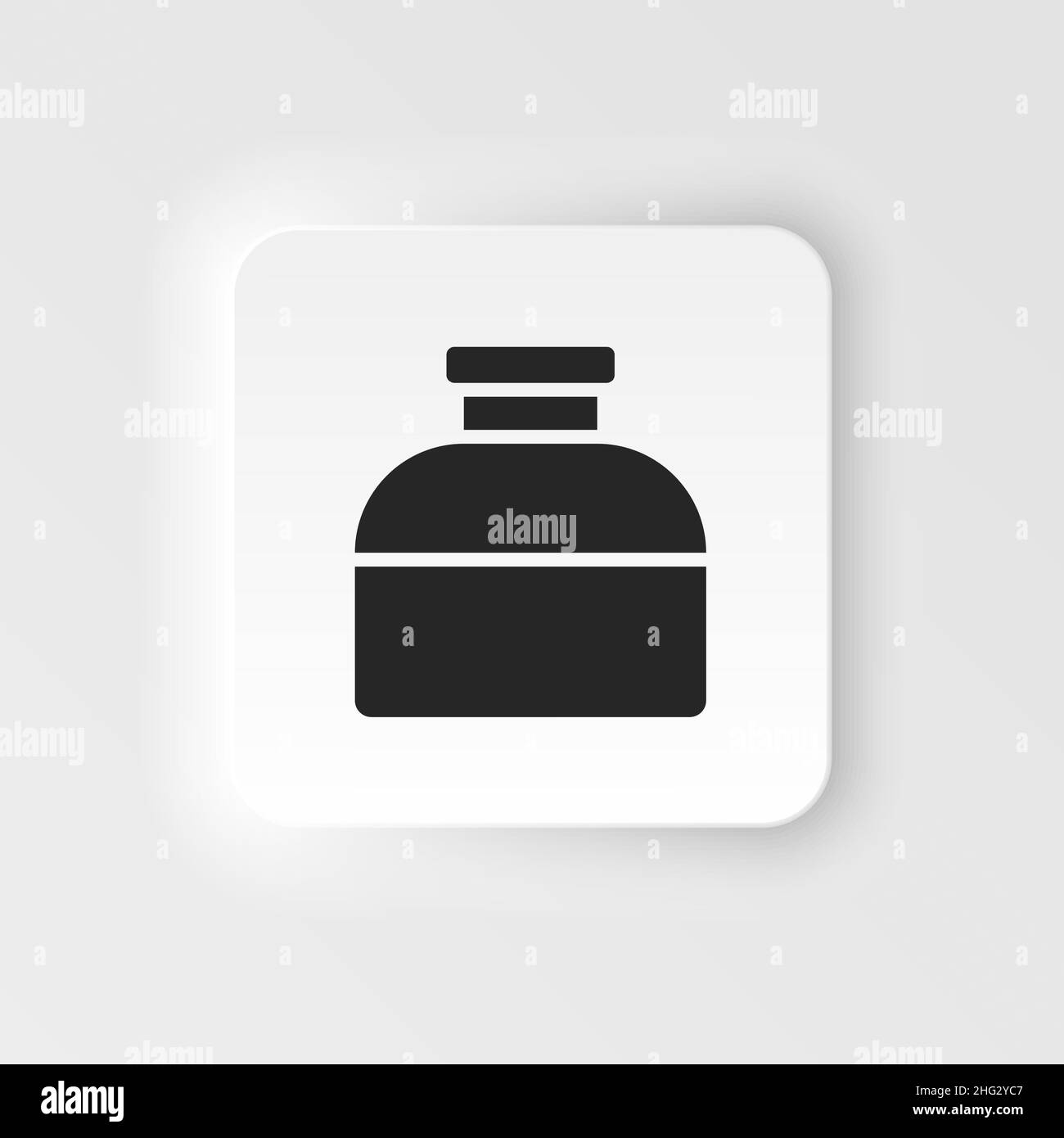 Ink, bottle icon - Vector. Simple element illustration from UI concept ...
