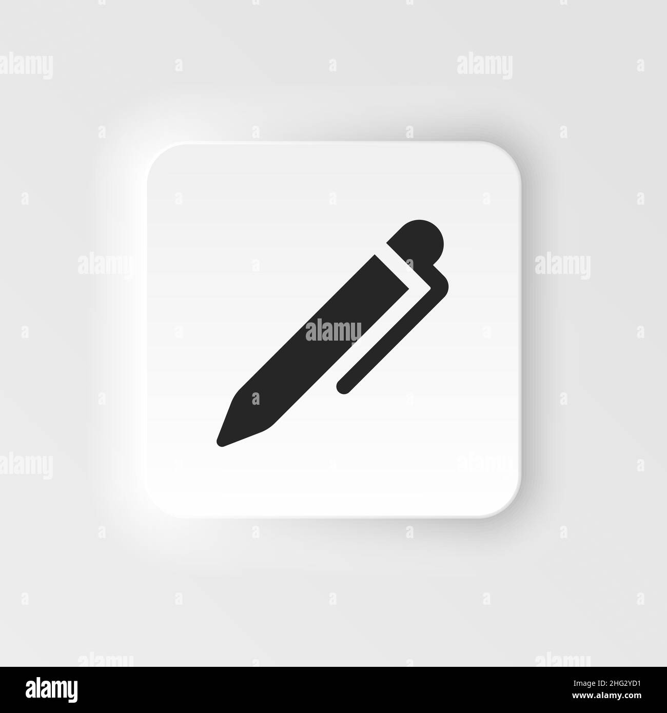 Pencil icon - Vector. Simple element illustration from UI concept ...
