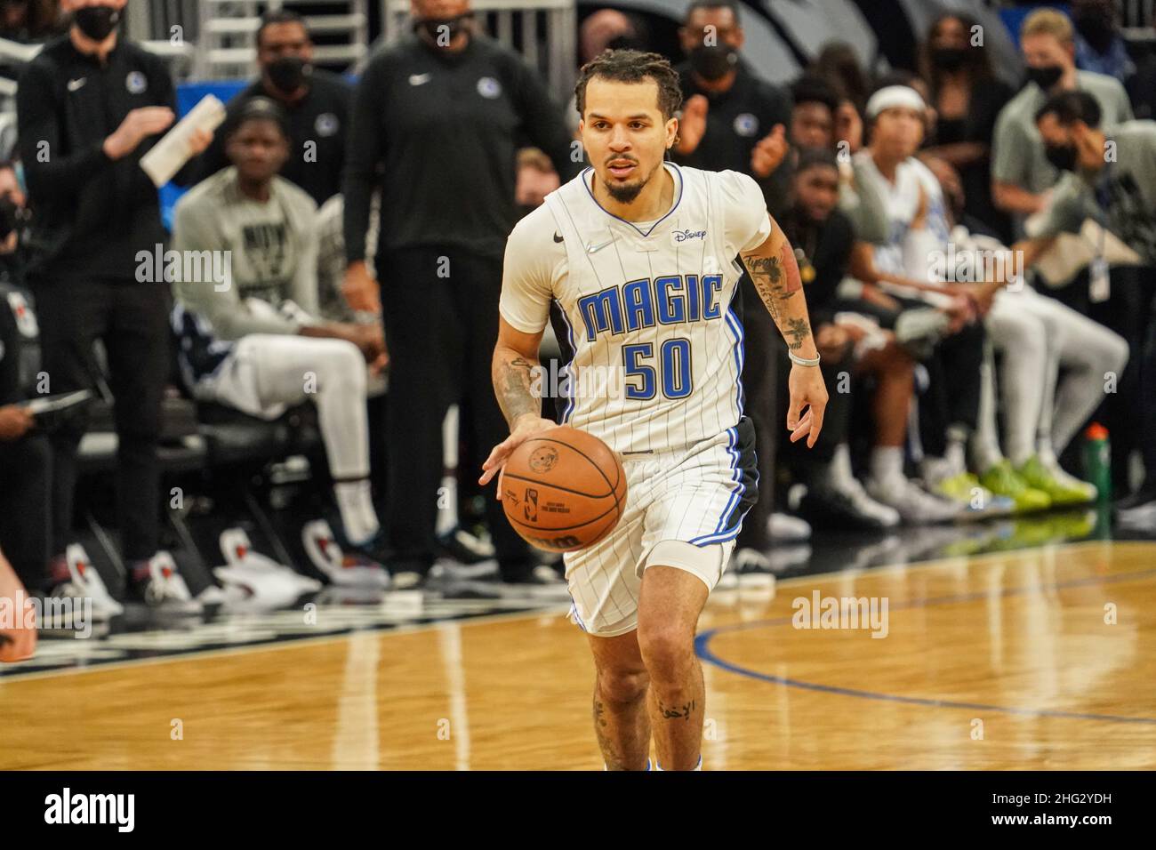Orlando, Florida, USA, January 17, 2022, Orlando Magic Guard Cole ...