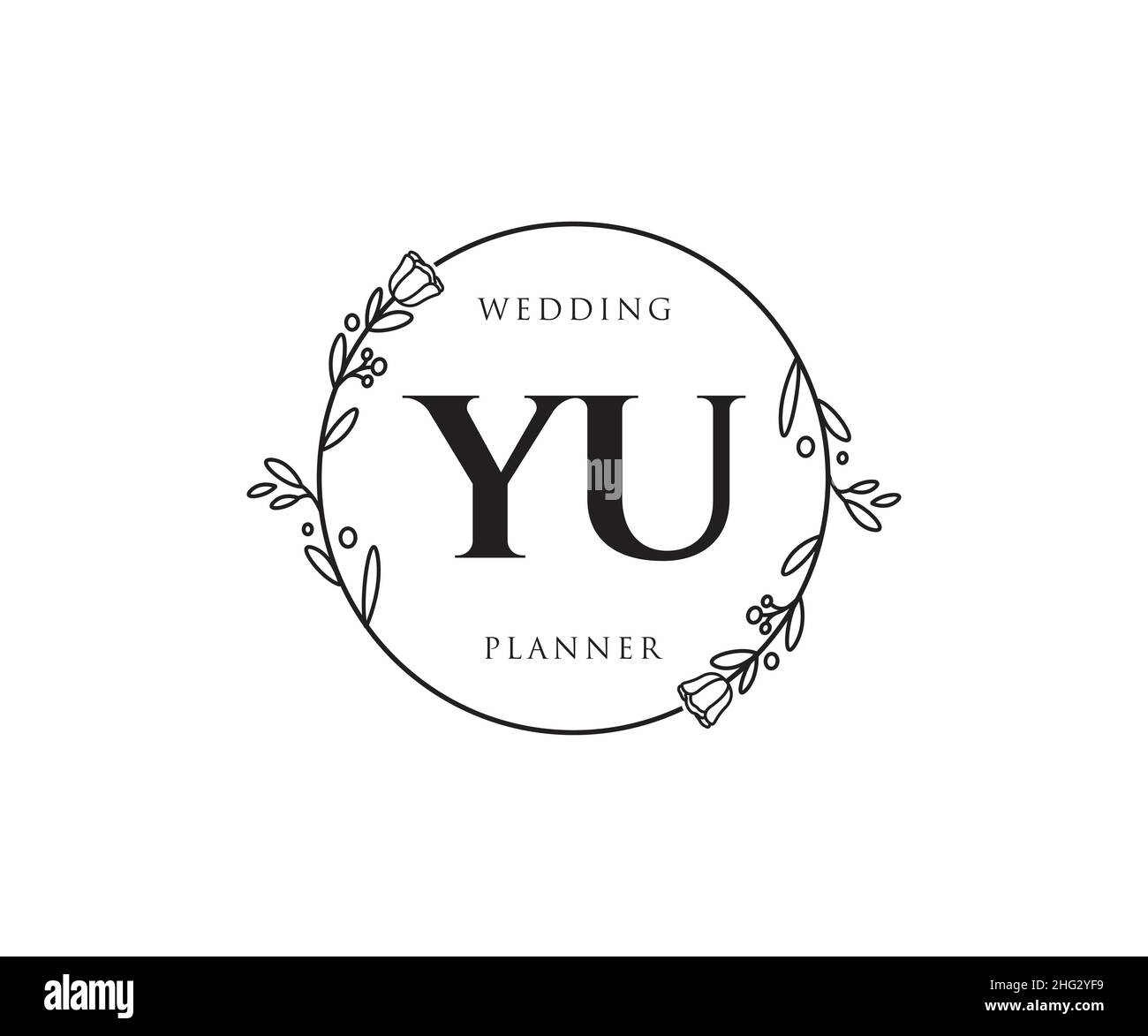 YU feminine logo. Usable for Nature, Salon, Spa, Cosmetic and Beauty ...