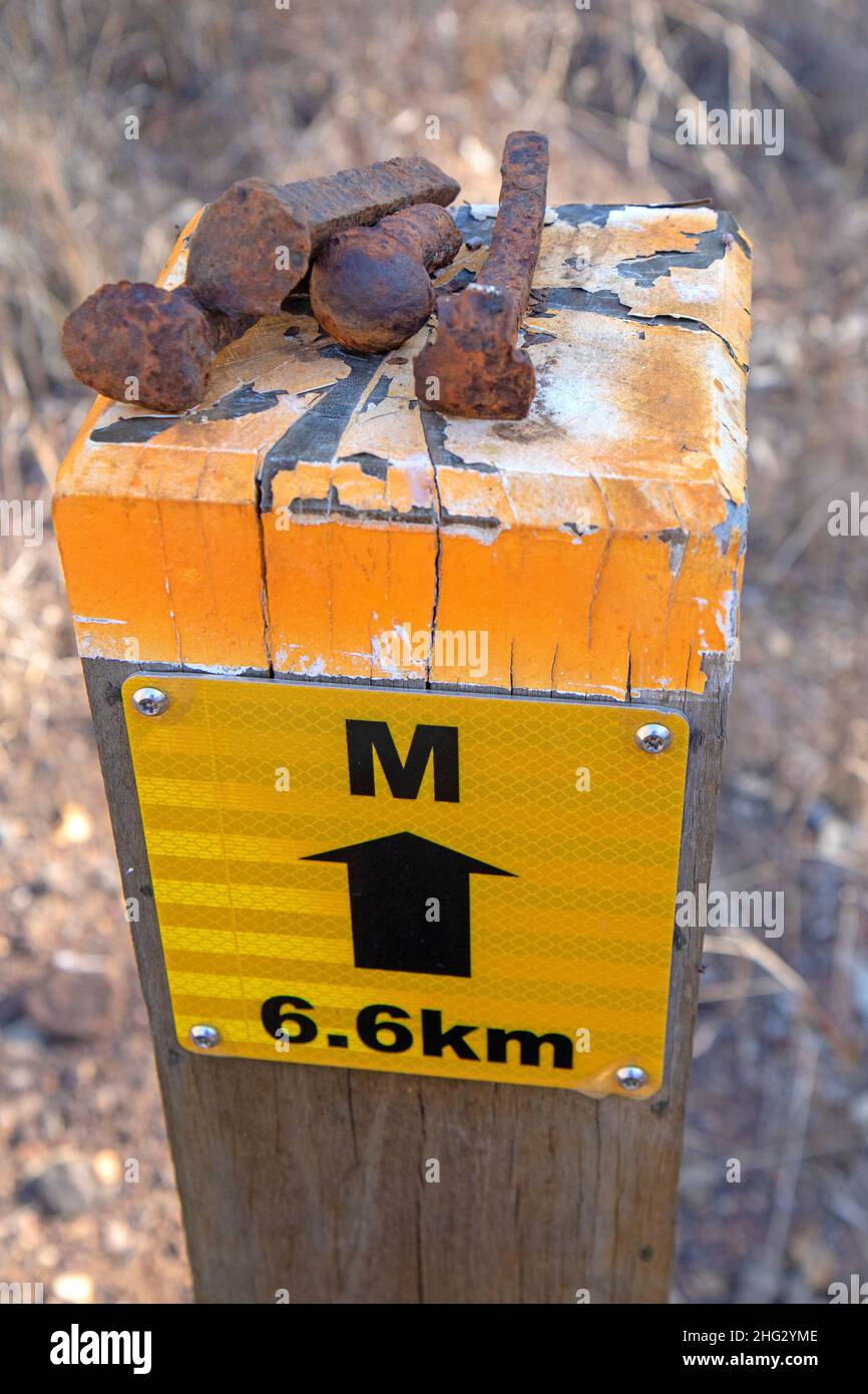 Rail track marker hi-res stock photography and images - Alamy