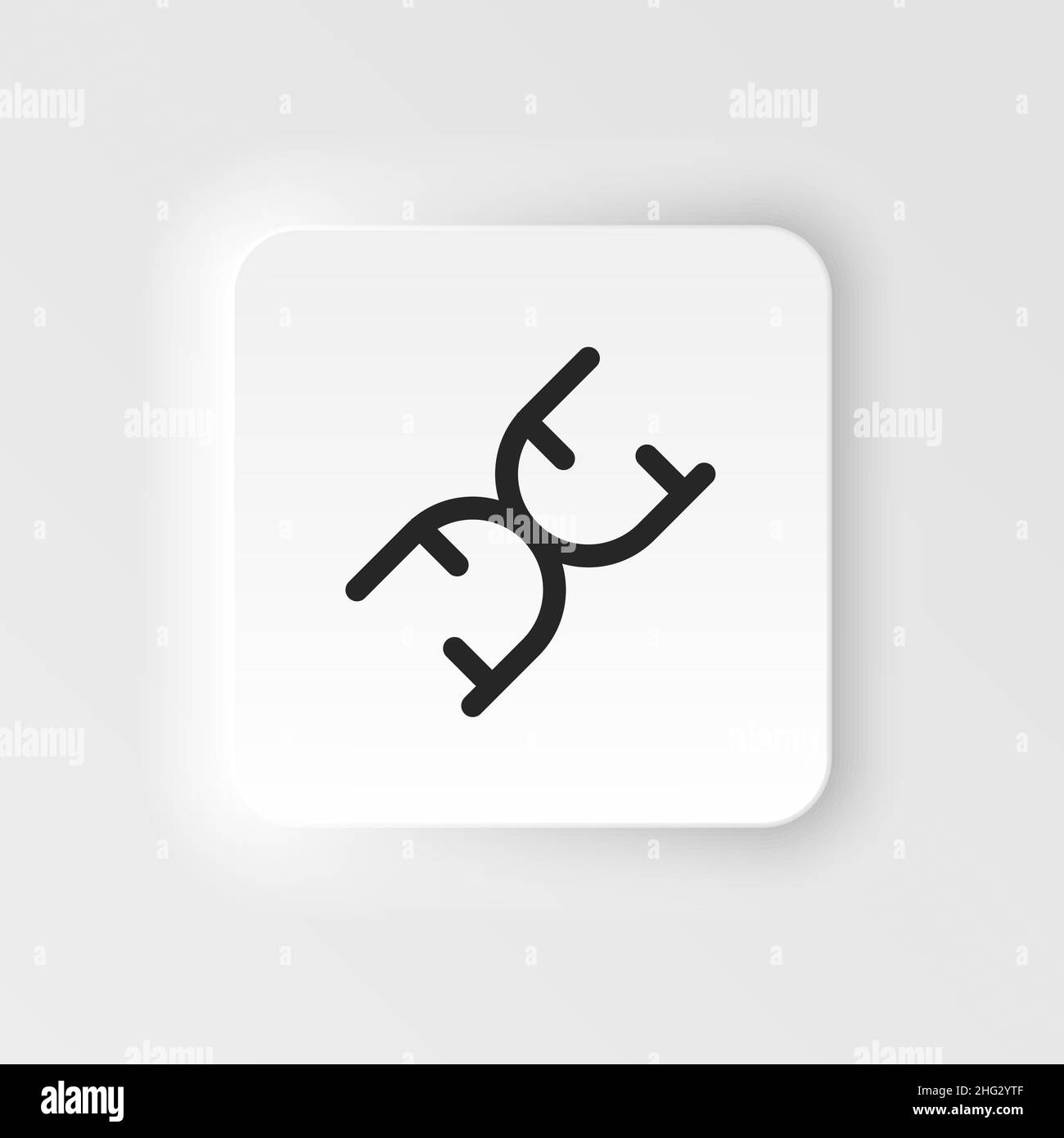 Biology, dna icon - Vector. Simple element illustration from UI concept ...