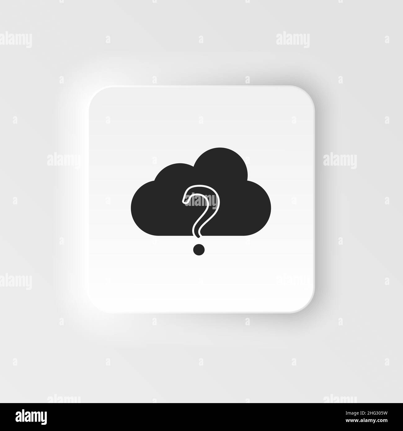 Cloud fan, cloud support icon - Vector. Simple element illustration ...