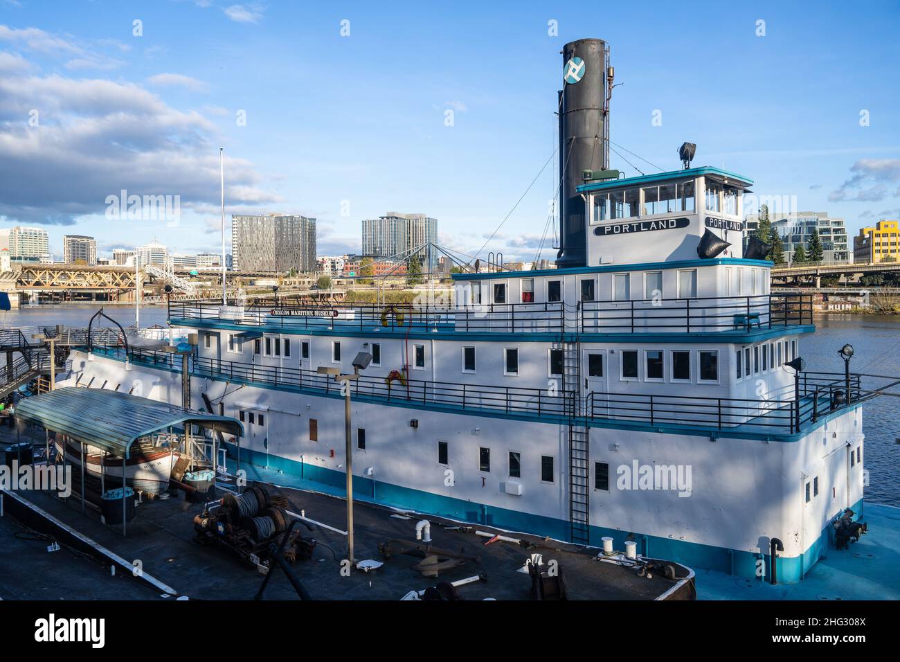 Portland is a sternwheel steamboat built in 1947 for the Port of ...