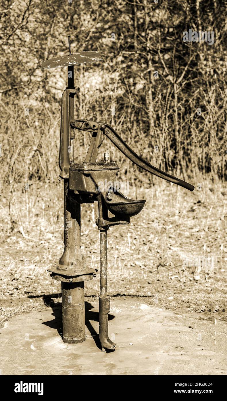 Old-fashioned pump at Wild River State Park, Almelund, Minnesota USA in ...