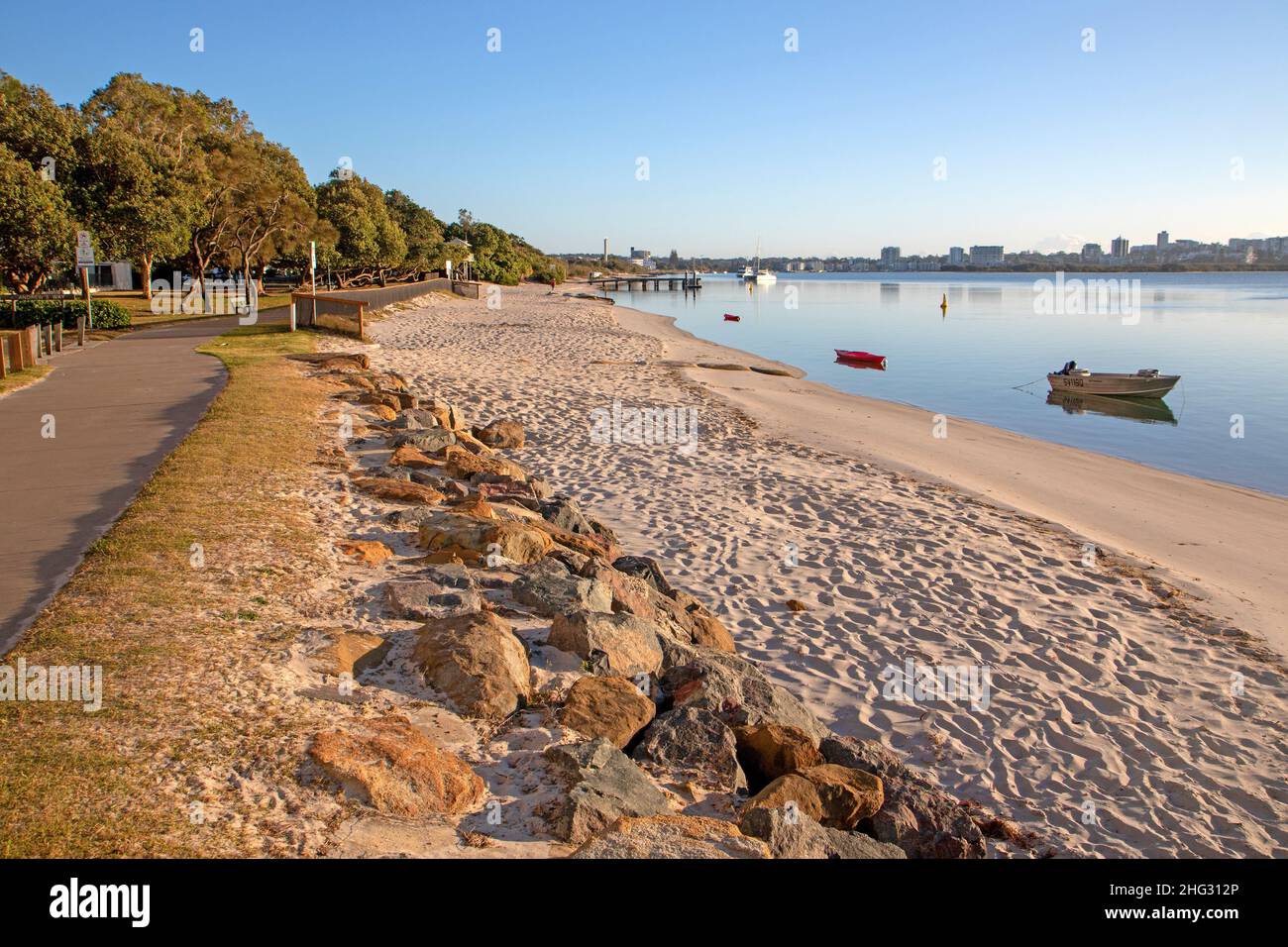 Golden Beach in Caloundra Stock Photo - Alamy