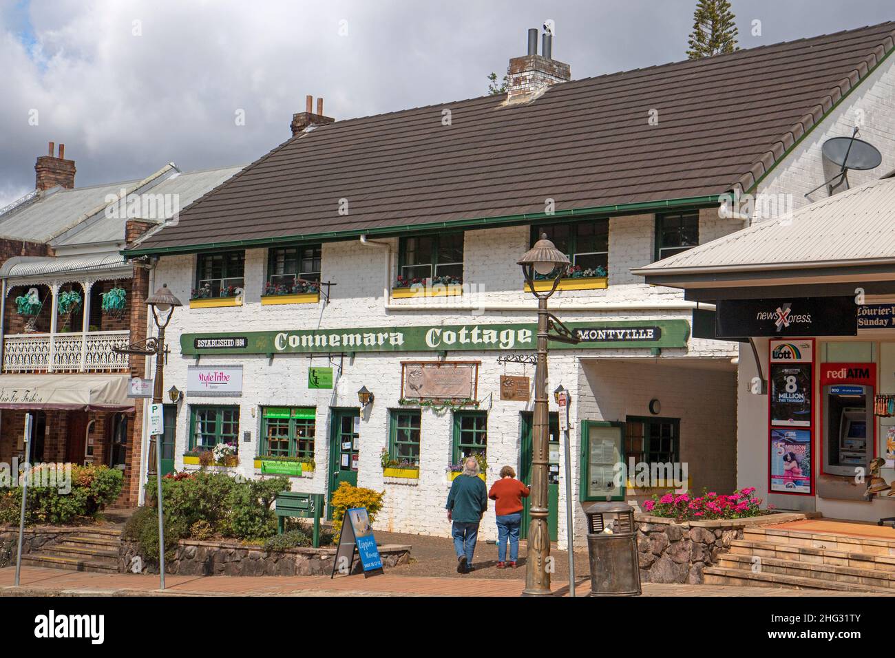 The Blackall Range town of Montville Stock Photo - Alamy