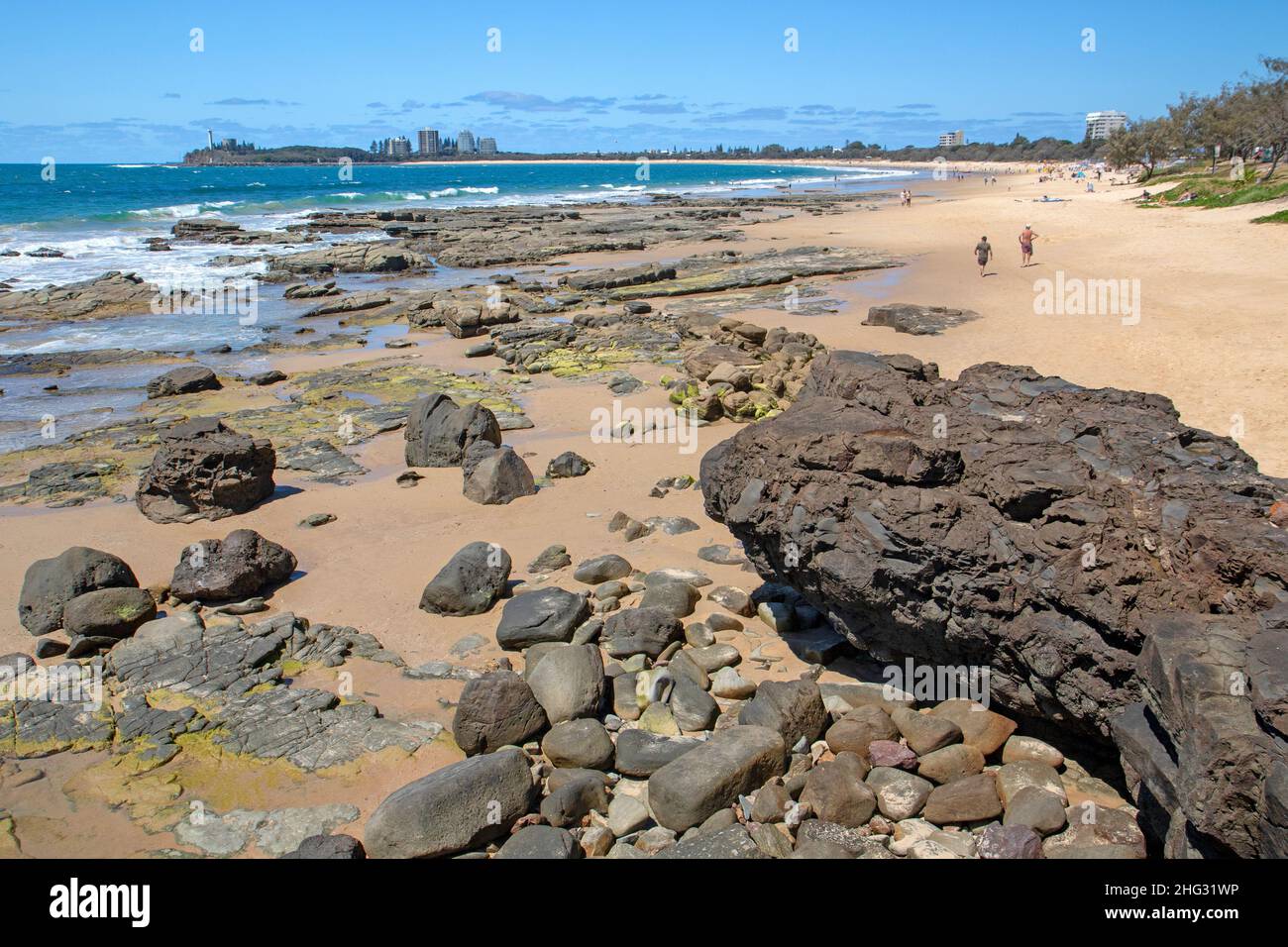 Beach at Mooloolaba Stock Photo - Alamy