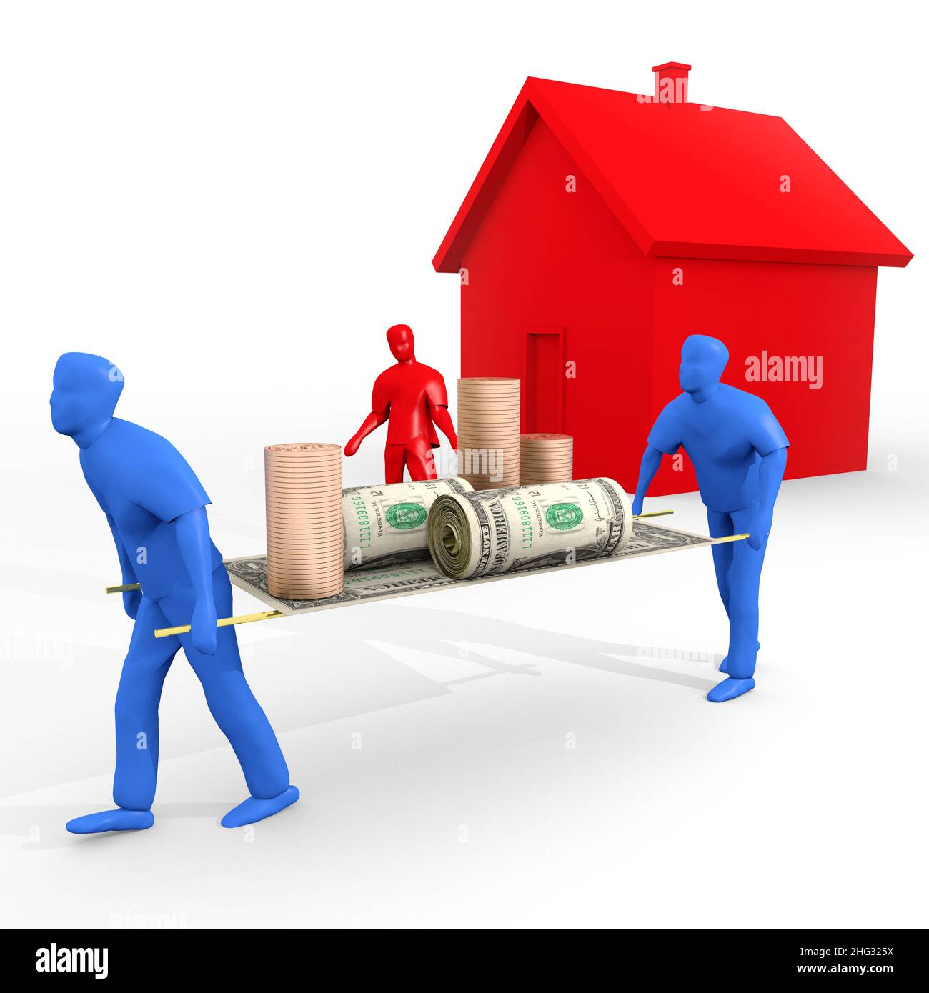 An illustration related to income tax and tax collection time Stock ...