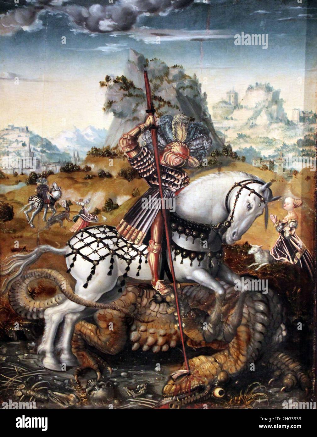Saint george fighting the dragon hi-res stock photography and images ...
