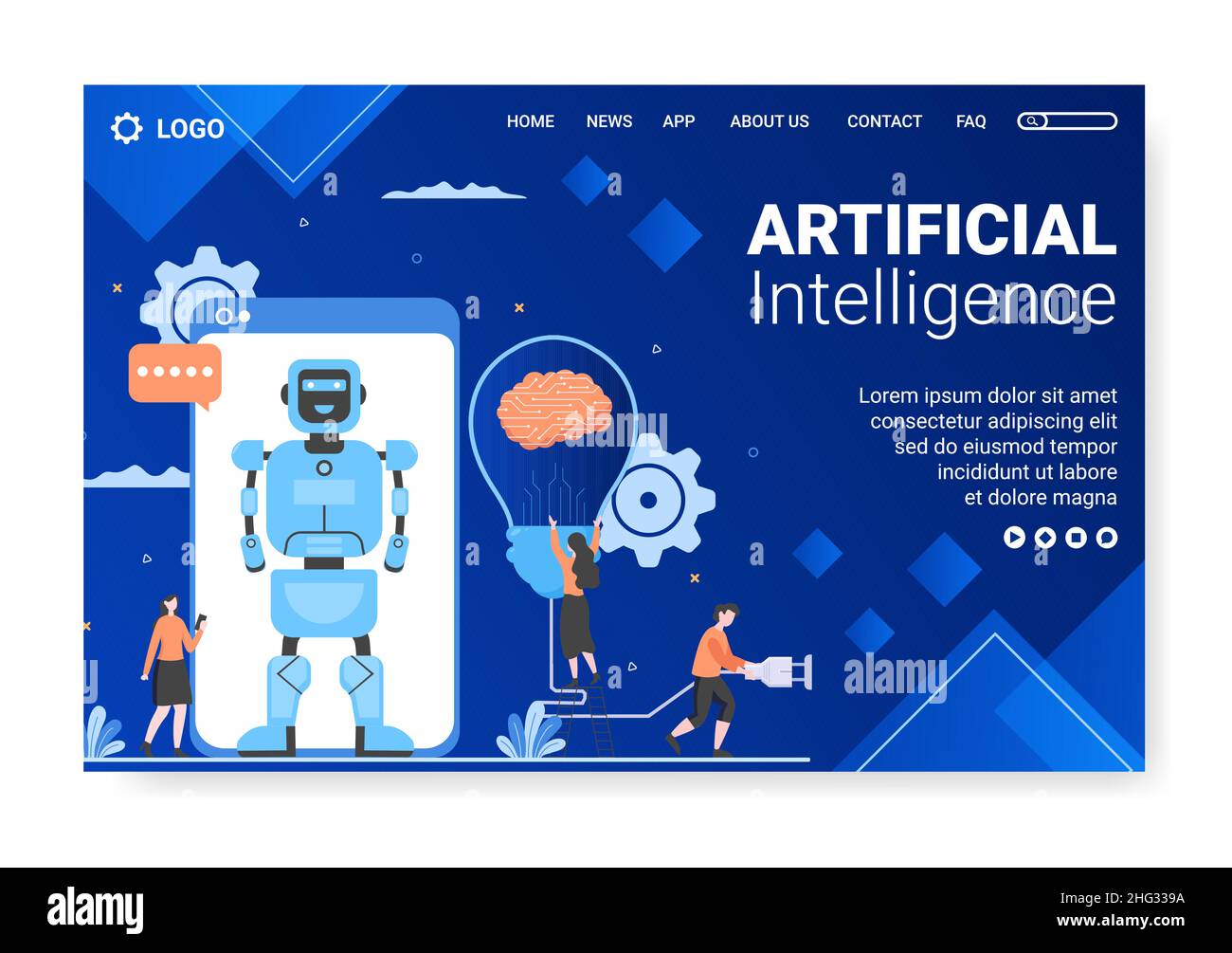 Posters technology Stock Vector Images - Alamy