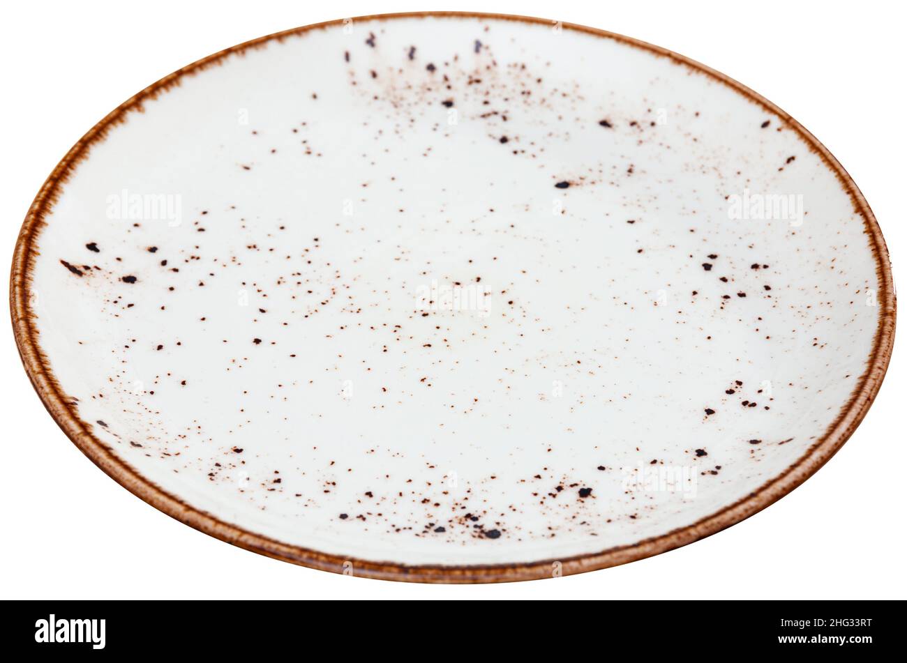 White plate on white background Stock Photo - Alamy