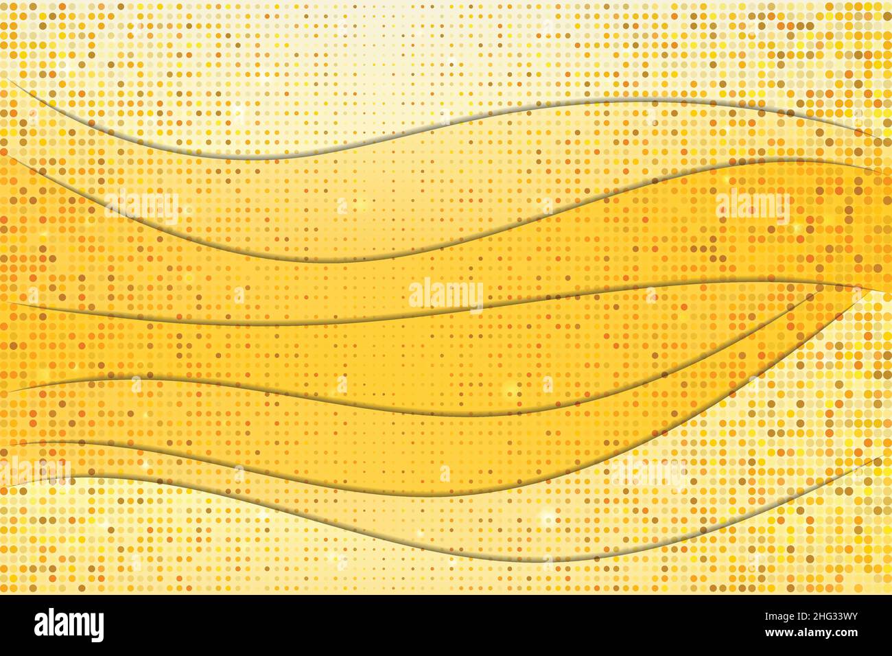 Abstract vector yellow wave template hi-res stock photography and ...