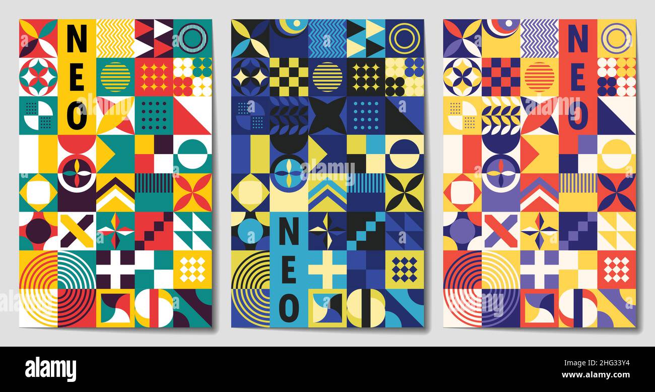 Abstract illustration geometrical shapes Stock Vector Images - Alamy