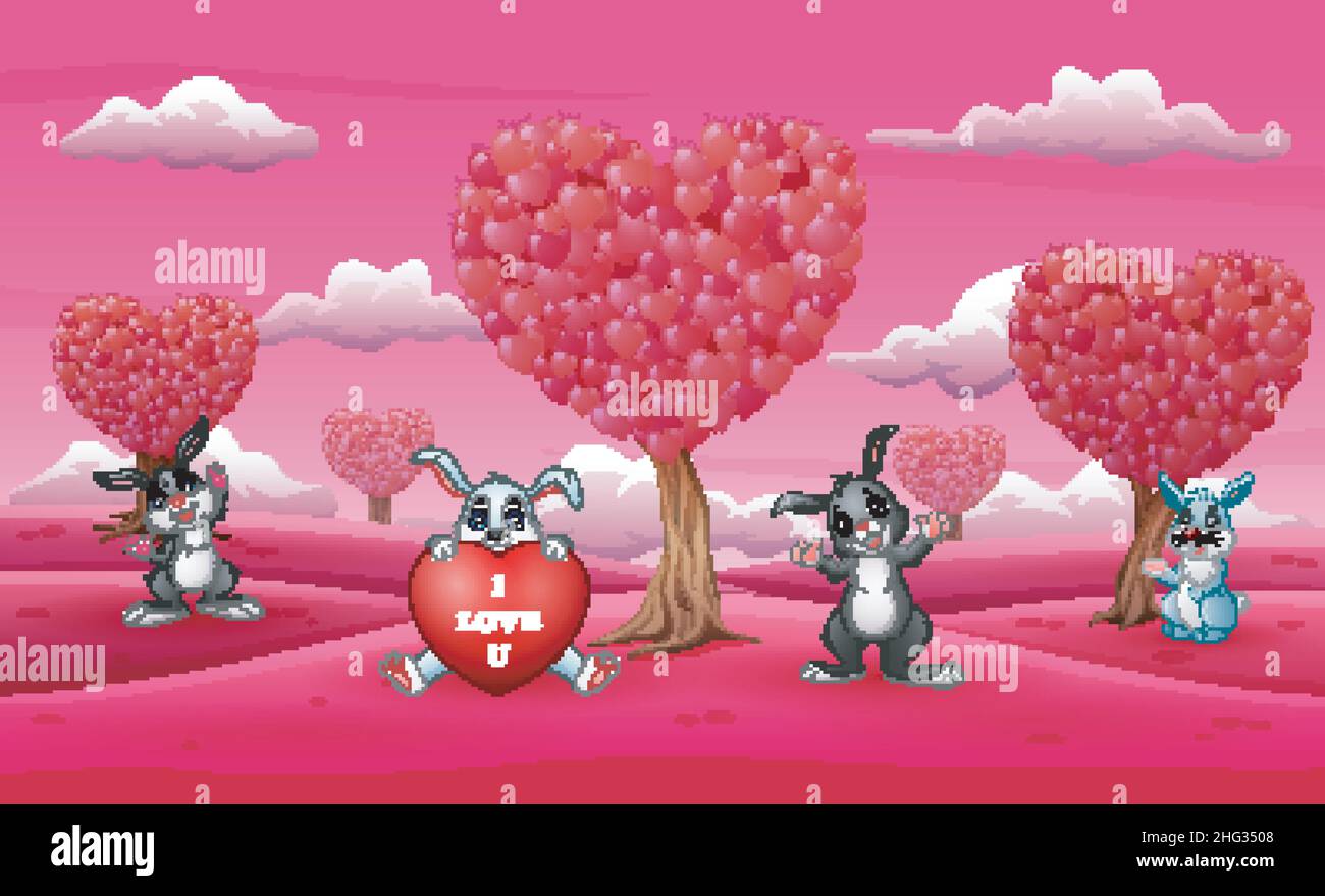 Tree in open field Stock Vector Images - Alamy