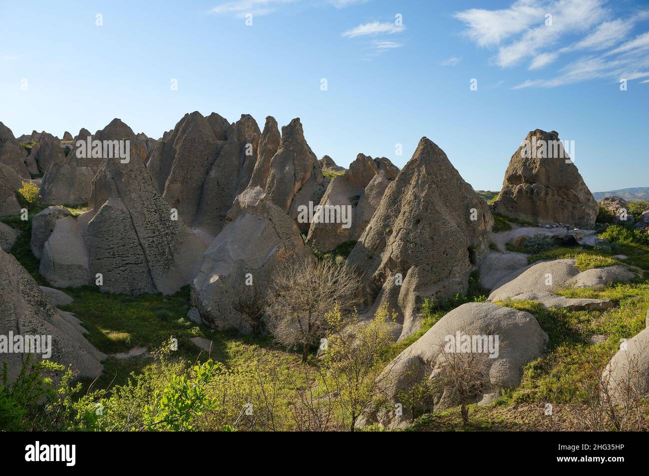 Volcanic caves landscape of Cappadocia Stock Photo - Alamy