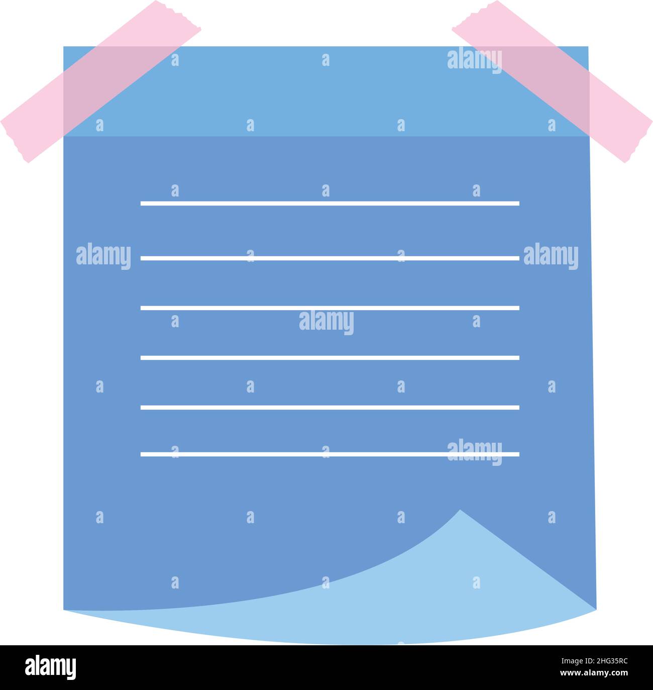 blue torn paper note Stock Vector Image & Art - Alamy