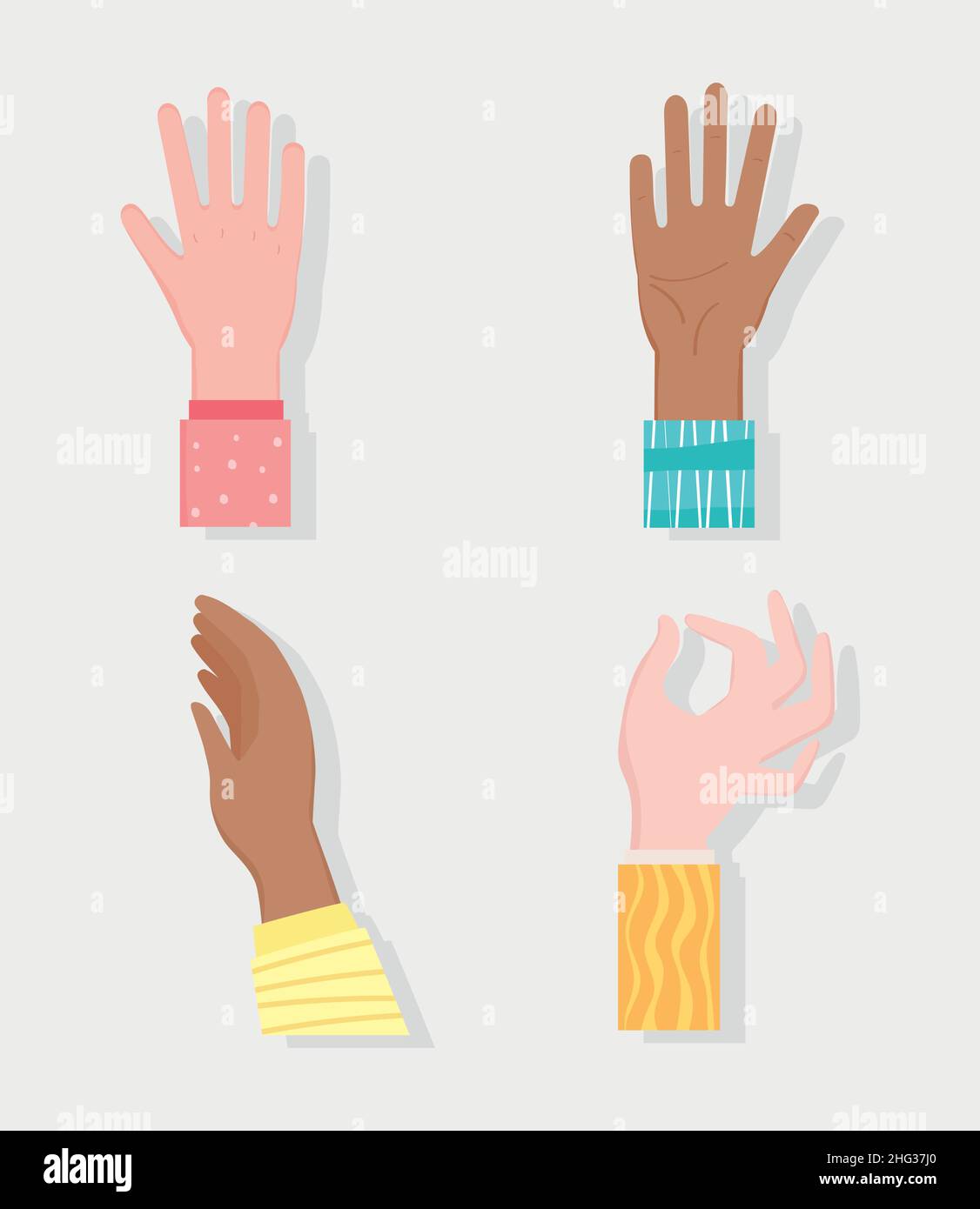 four giving glow icons Stock Vector Image & Art - Alamy