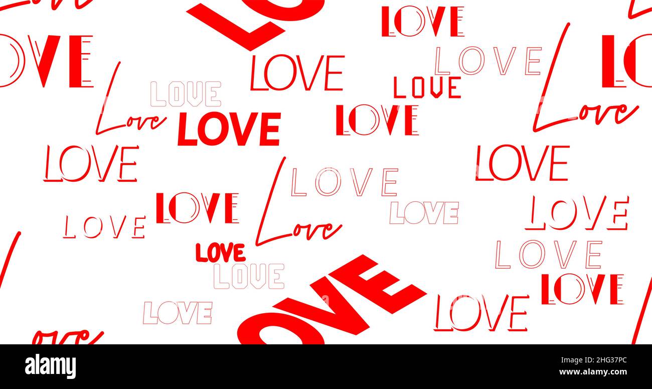 Background with Love Text, words. Design for romantic phrases ...