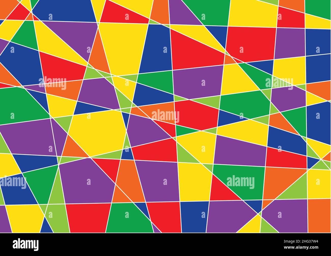 Abstract rainbow color polygon design background. Vector illustration ...