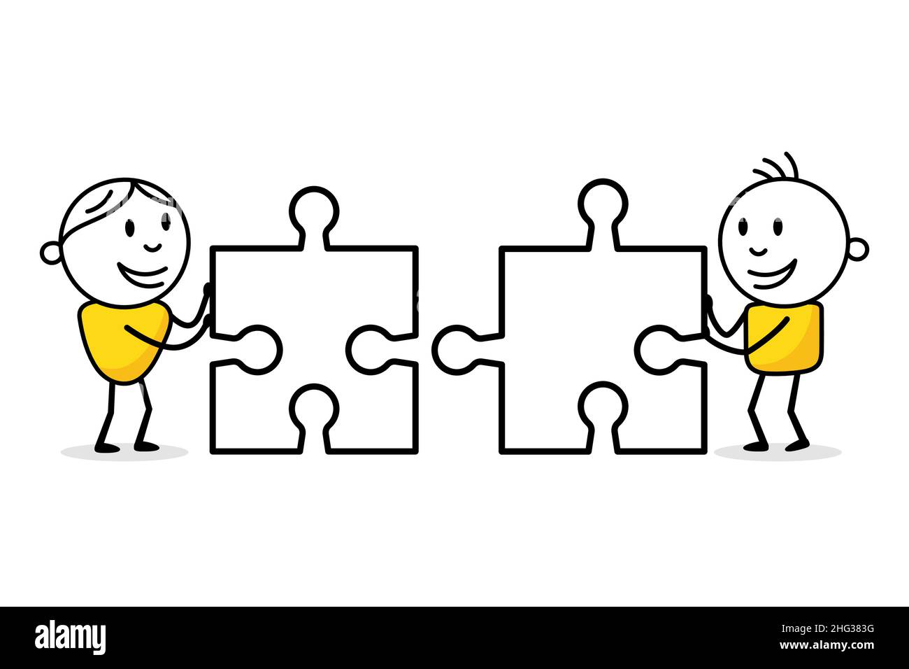 Two child figures Stock Vector Images - Alamy