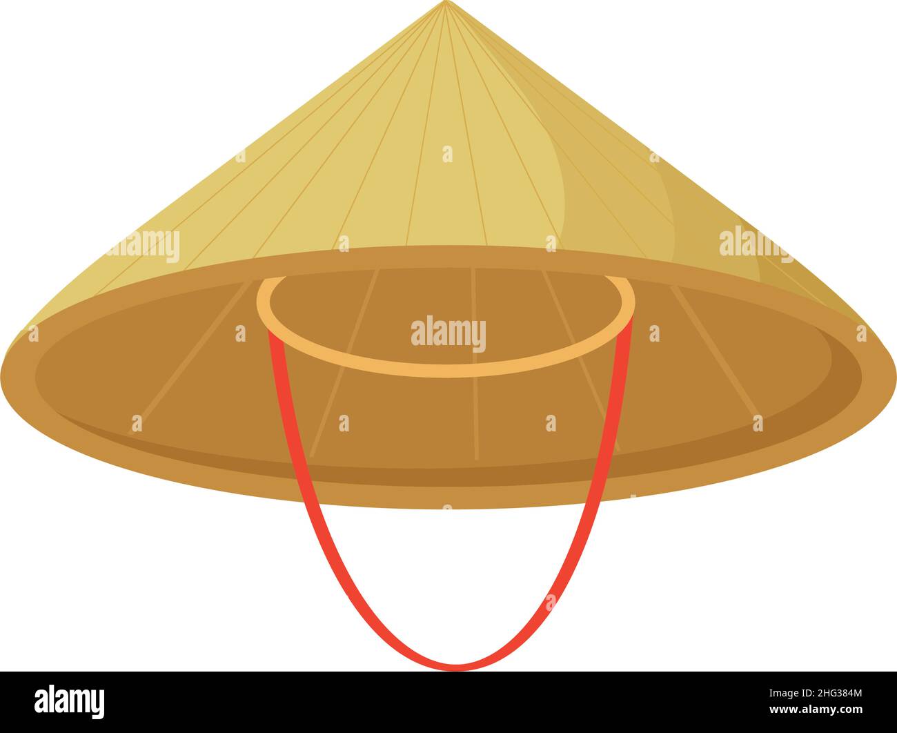 Traditional conical straw hat Stock Vector Images - Alamy