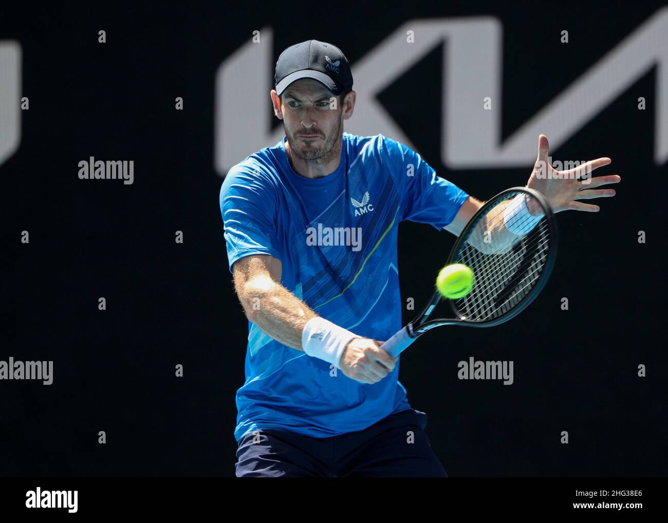 Melbourne, Australia. 18th. Jan., 2022. British tennis player Andy ...