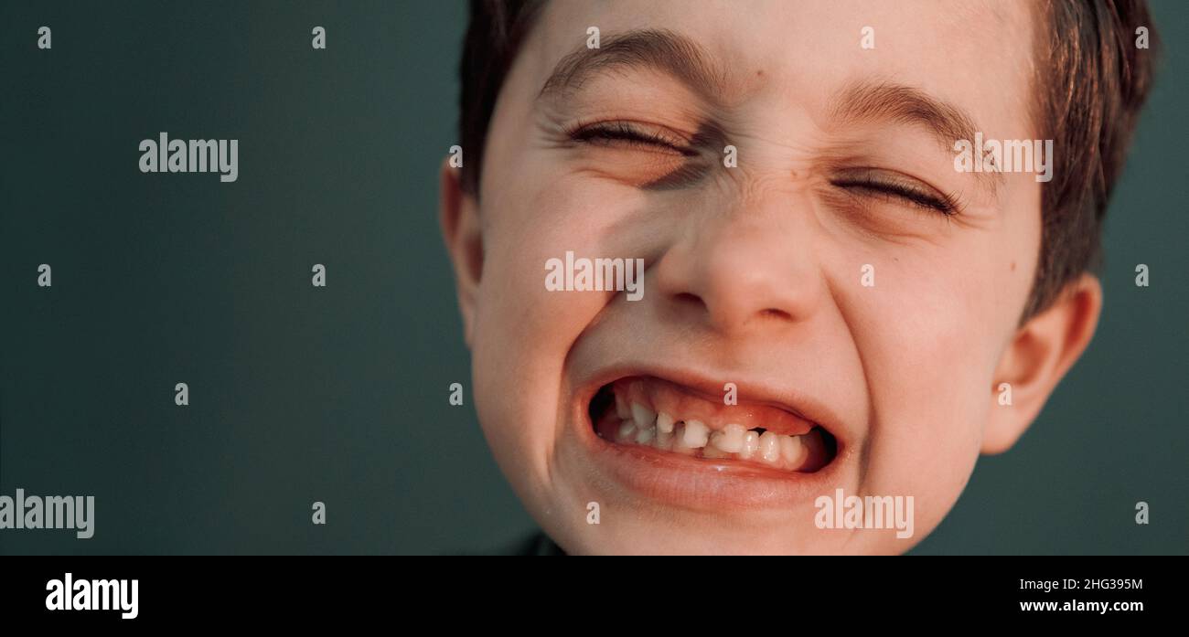Close up photo of boy crying Stock Photo - Alamy