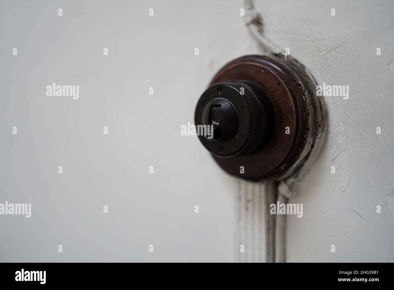 Retro Single Control Switch, Old-fashioned Flat Toggle Switch Mounted ...