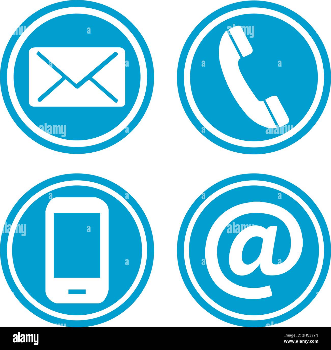contact icons in vector format Stock Vector Image & Art - Alamy