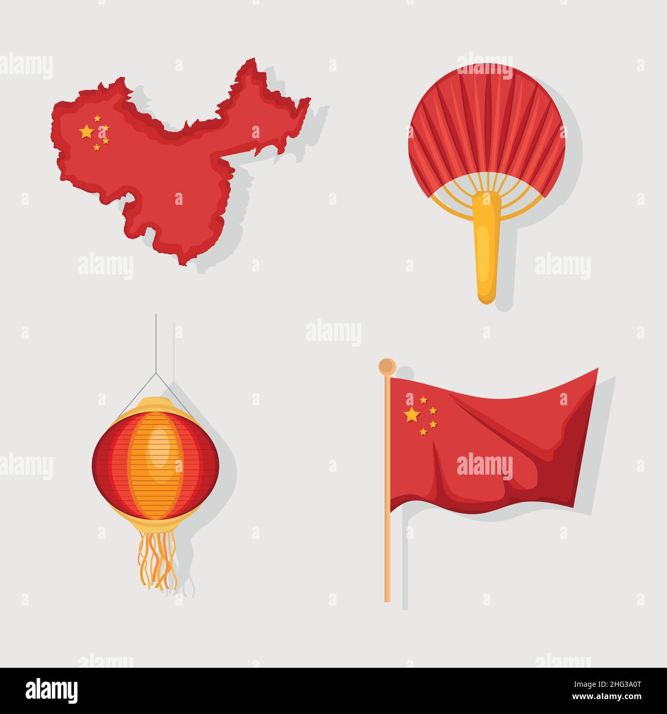 four chinese culture icons Stock Vector Image & Art - Alamy