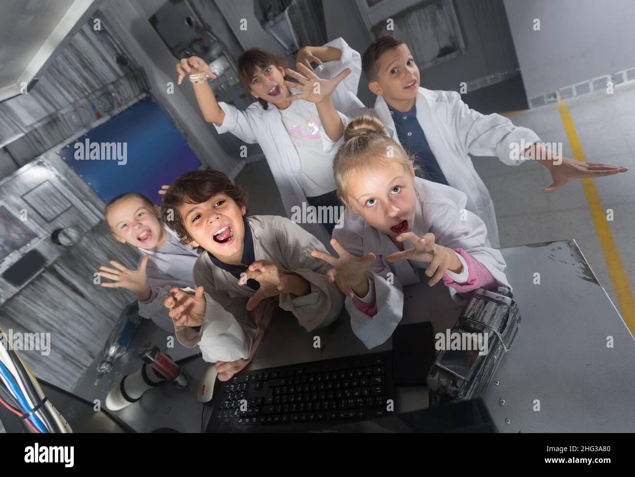 Children playing bunker hi-res stock photography and images - Alamy