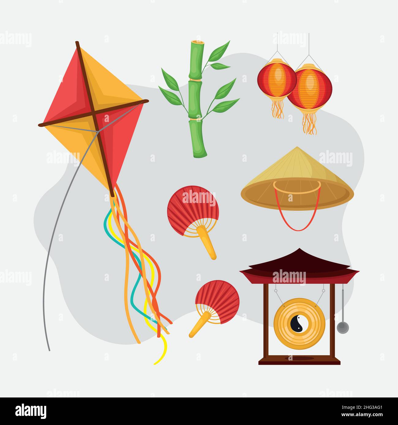 seven chinese culture icons Stock Vector Image & Art - Alamy