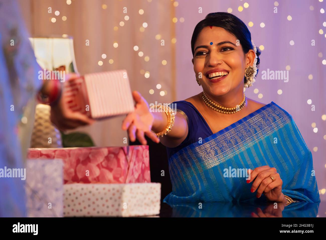 Taking gift hi-res stock photography and images - Alamy