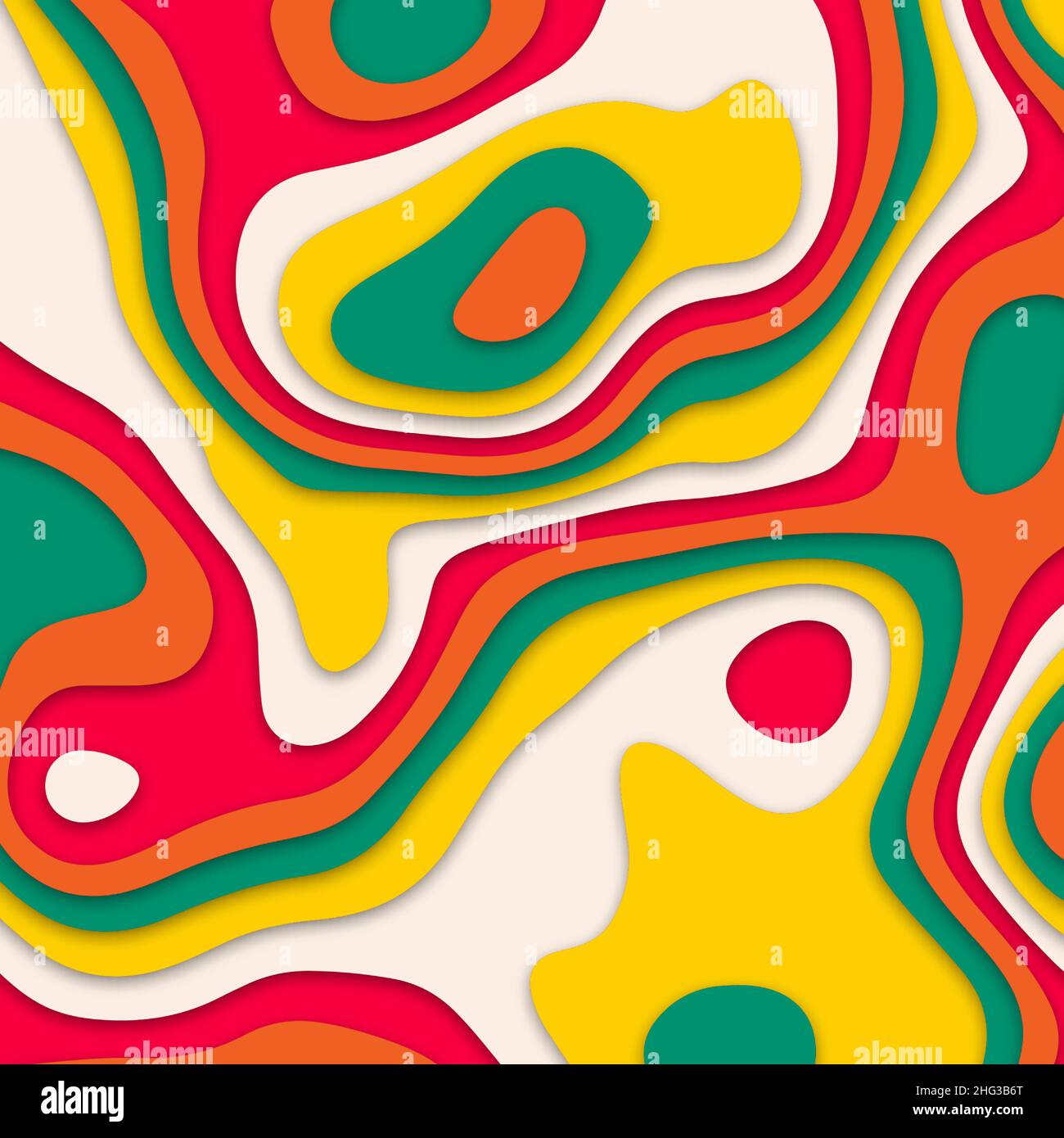 Abstract colorful papercut background design Stock Vector Image & Art ...