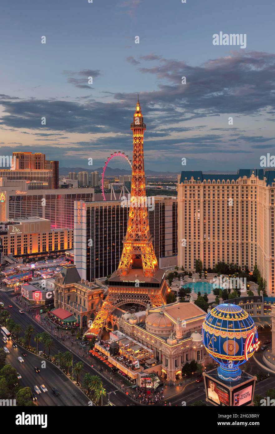 Las vegas strip aerial hi-res stock photography and images - Alamy
